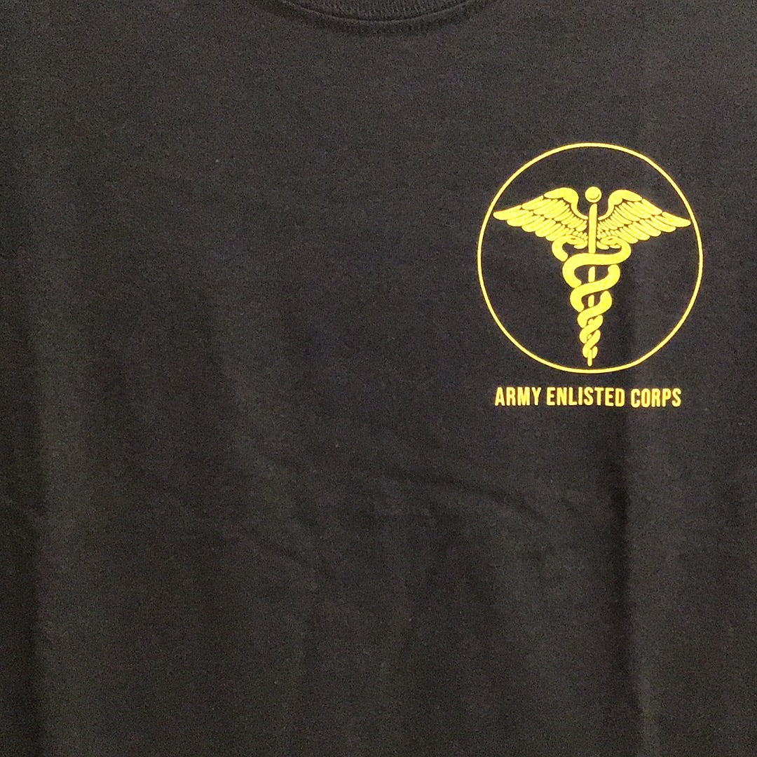 Enlisted Black T-shirts : SKU : 1203 – AMEDD GIFT SHOP